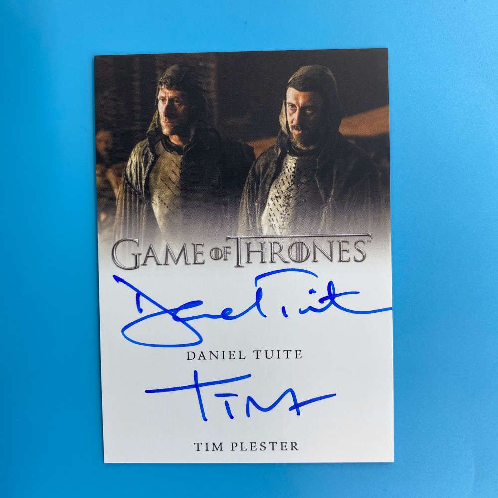 Game of Thrones The Complete Series Dual Autograph Card – Daniel Tuite ...