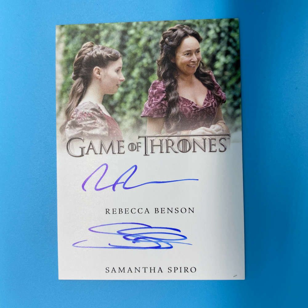 Game of Thrones The Complete Series Dual Autograph Card – Rebecca ...