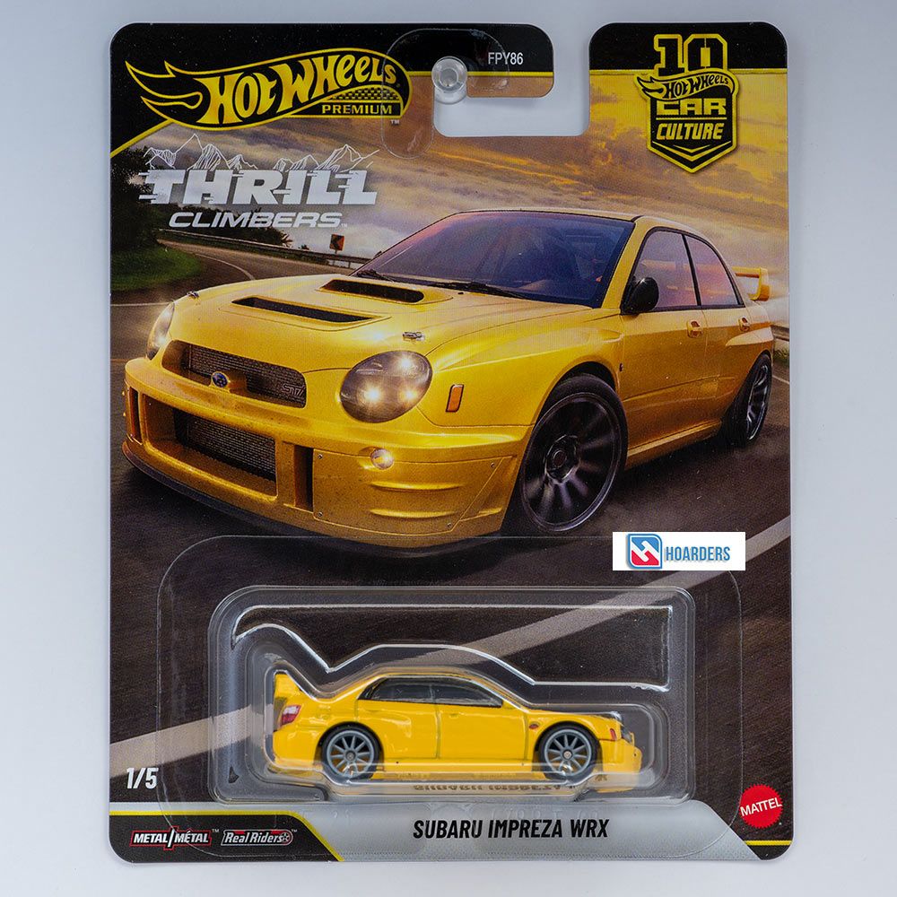 Hot Wheels Subaru Impreza WRX – Thrill Climbers - Yellow 1/5 Car ...